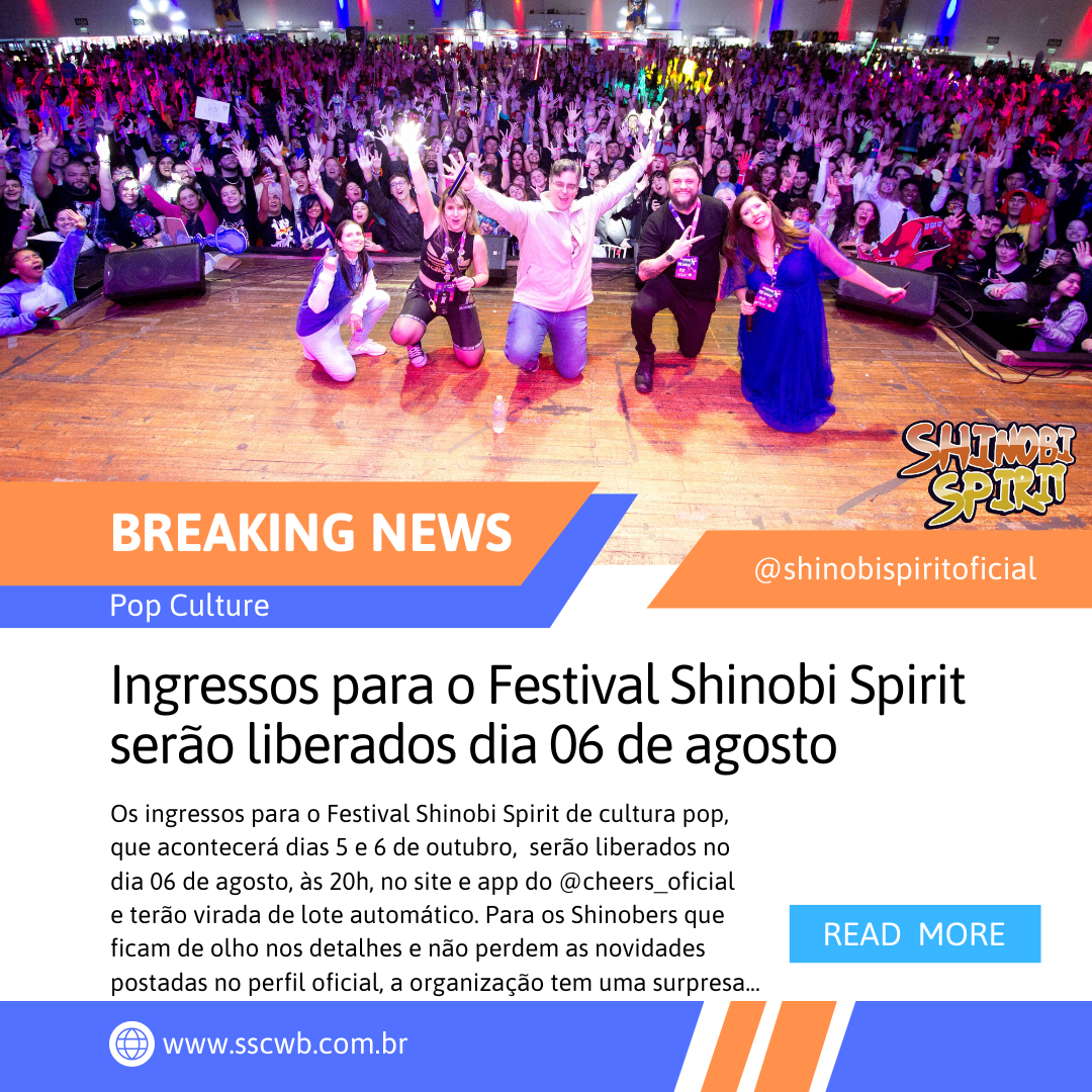 Shinobi Spirit - Seu evento de Cultura Pop feito de fã para fã